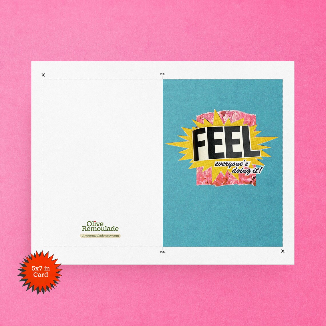 Printable Feel Feelings Collage Card - Etsy