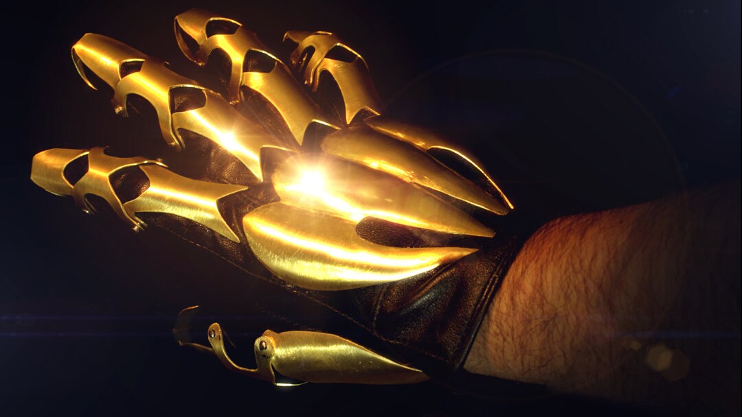 Demon Hand Armored Glove Template (half Gauntlet) - Etsy