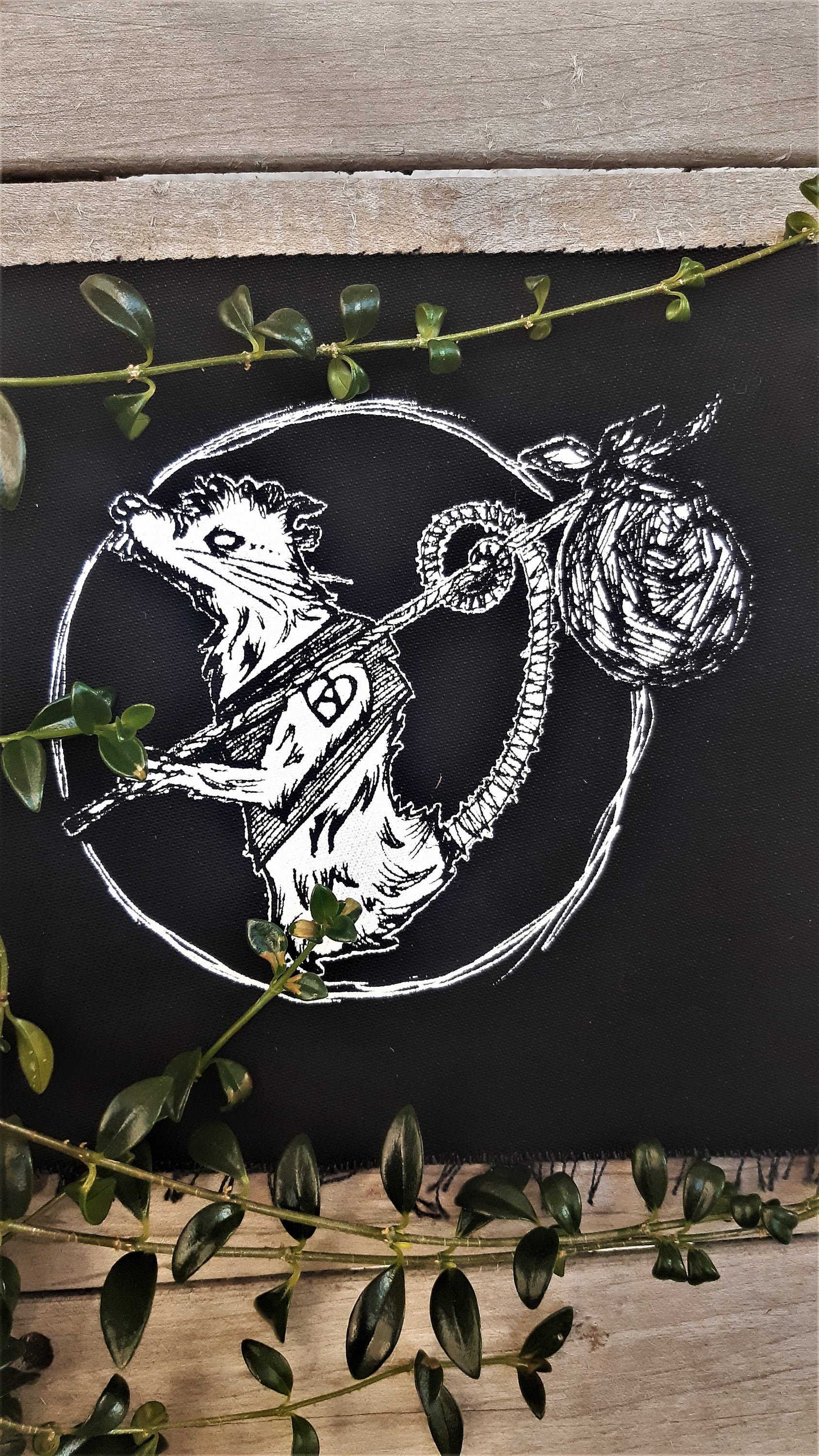 Traveler Rat Patch Folk Punk Hitchhiking Rat Original - Etsy