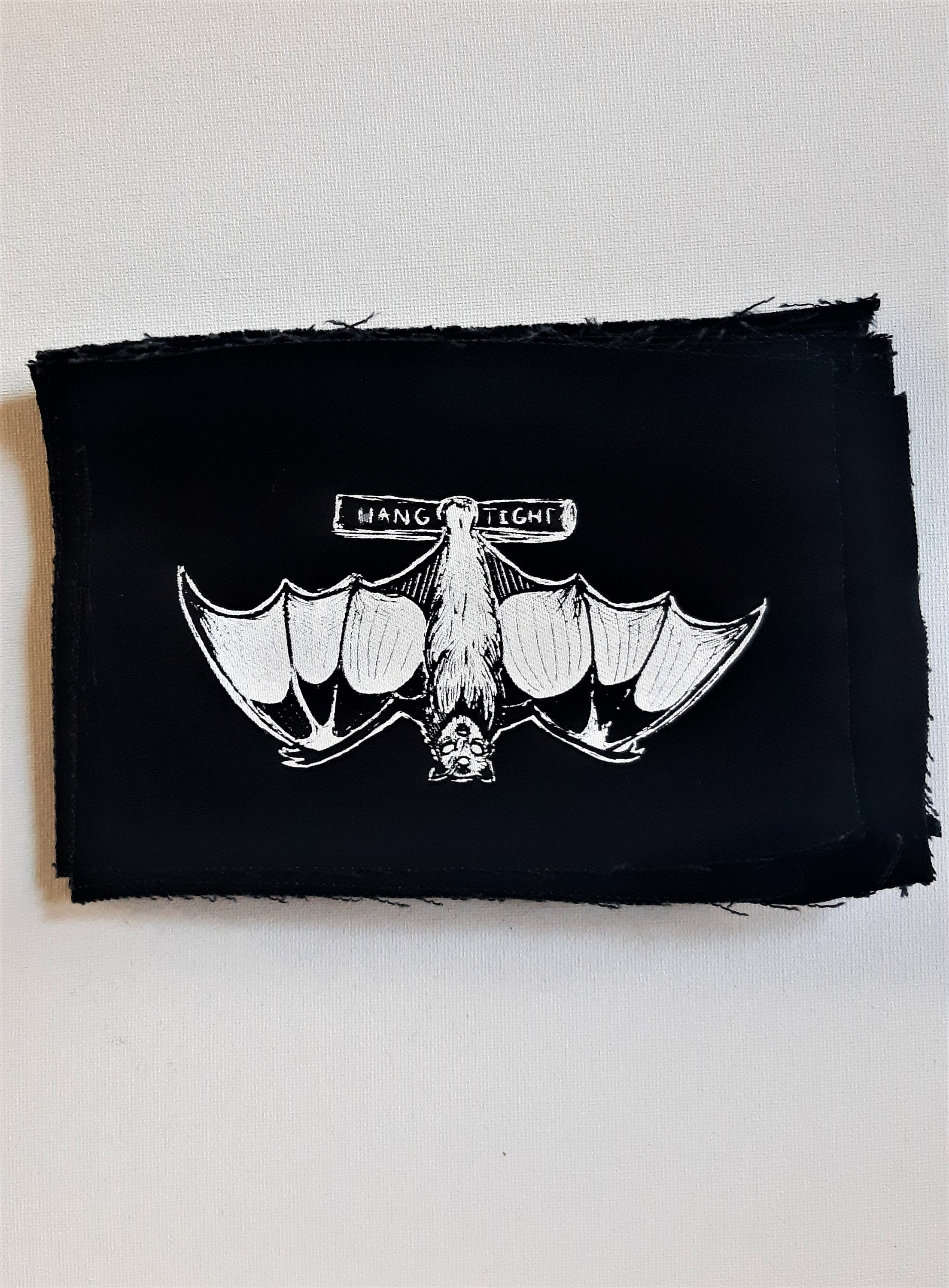 Hang Tight Bat Patch Flying Fox on Branch Original Design - Etsy Canada