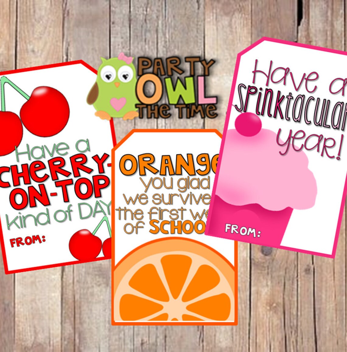 Color Themed Teacher and Team Appreciation Gift Tags - Etsy