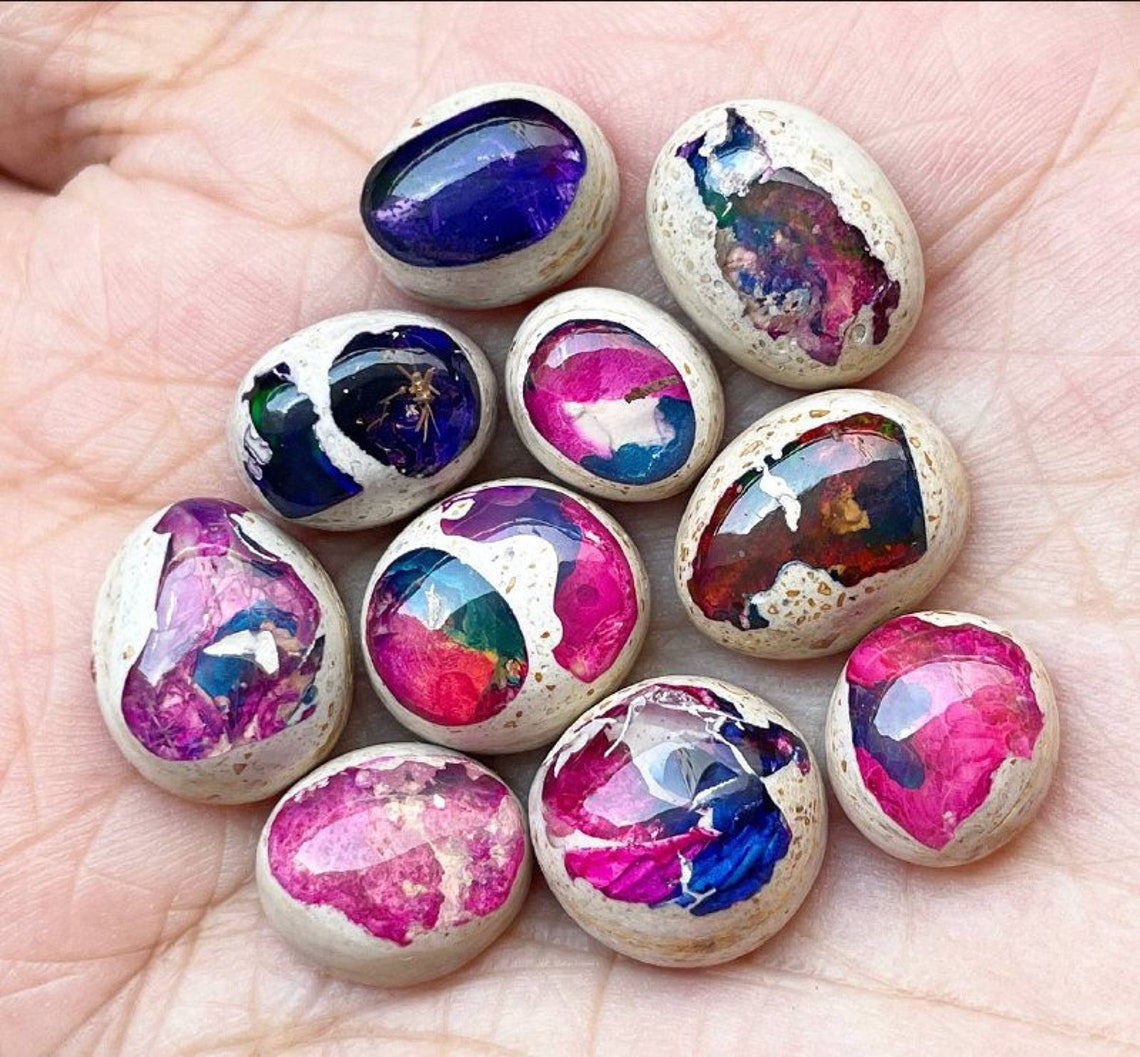 Galaxy Opal Cantera Opal Mexican Opal Matrix Opal Mexico - Etsy