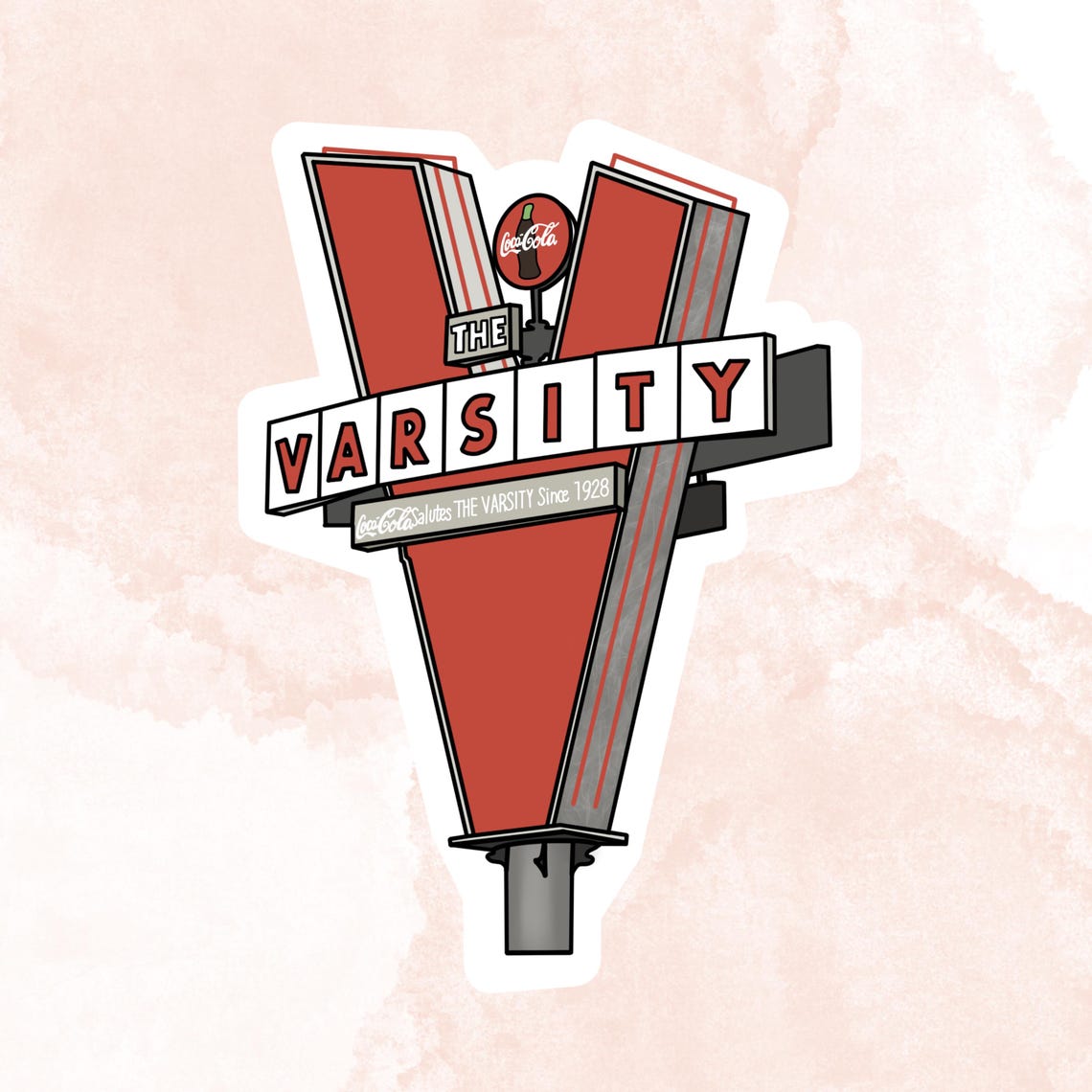 The Varsity Sticker | Atlanta Sticker | Vinyl Sticker | Waterproof ...