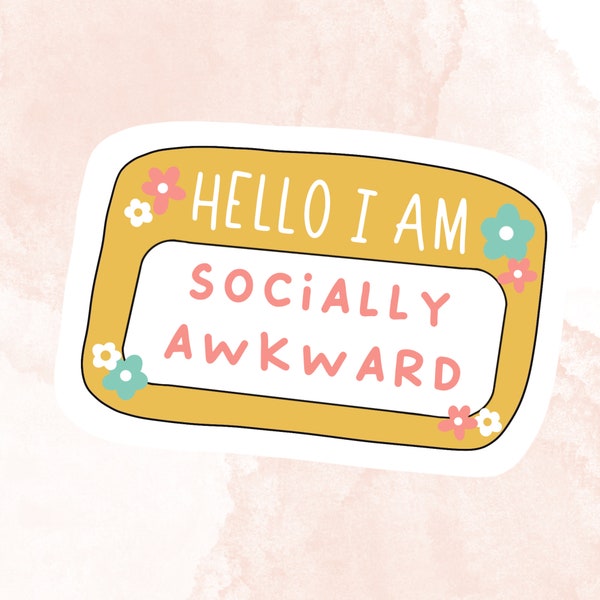 Awkward Sticker - Etsy