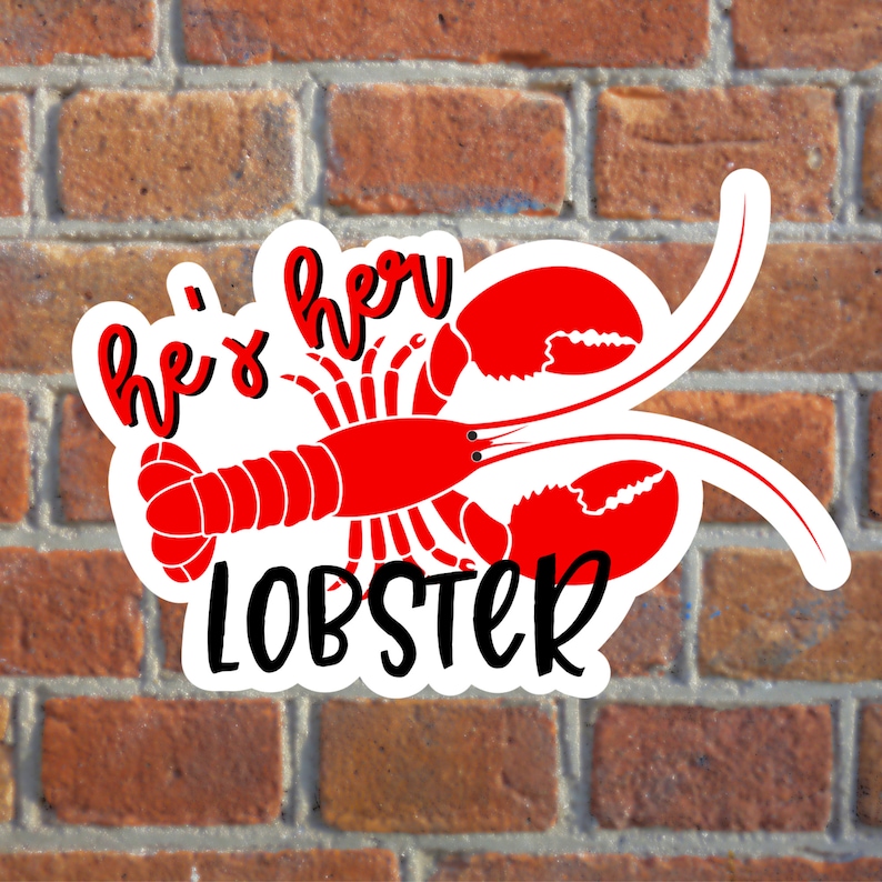 He’s Her Lobster Sticker | Friends Sticker | Waterproof Sticker | Water ...
