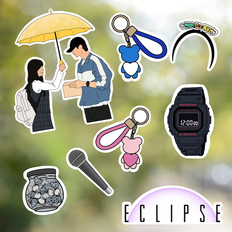 Lovely Runner K Drama Sticker Pack, Vinyl Sticker, Kdrama Stickers ...