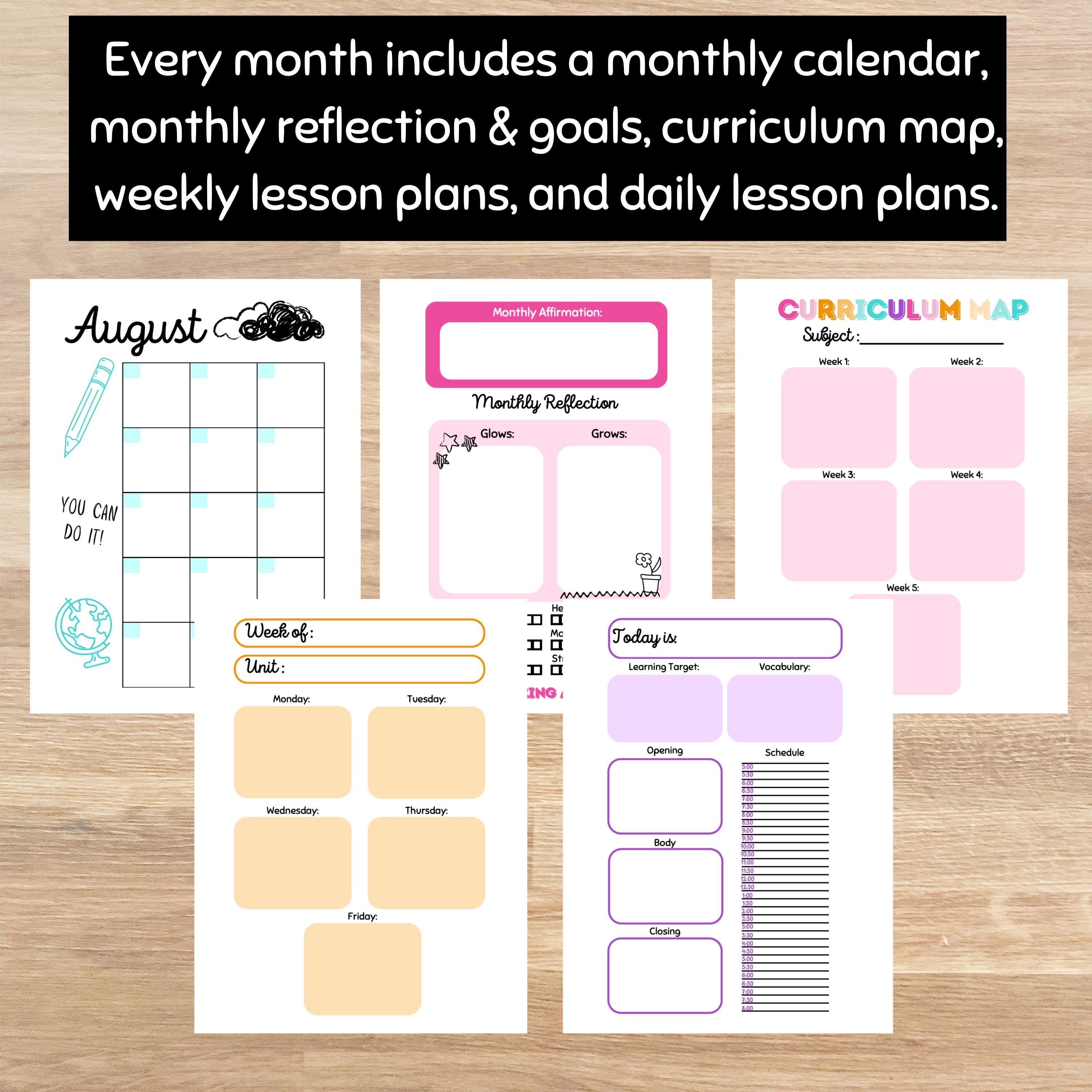 The Empowered Teacher Planner Printable Digital Teacher Planner Digital ...
