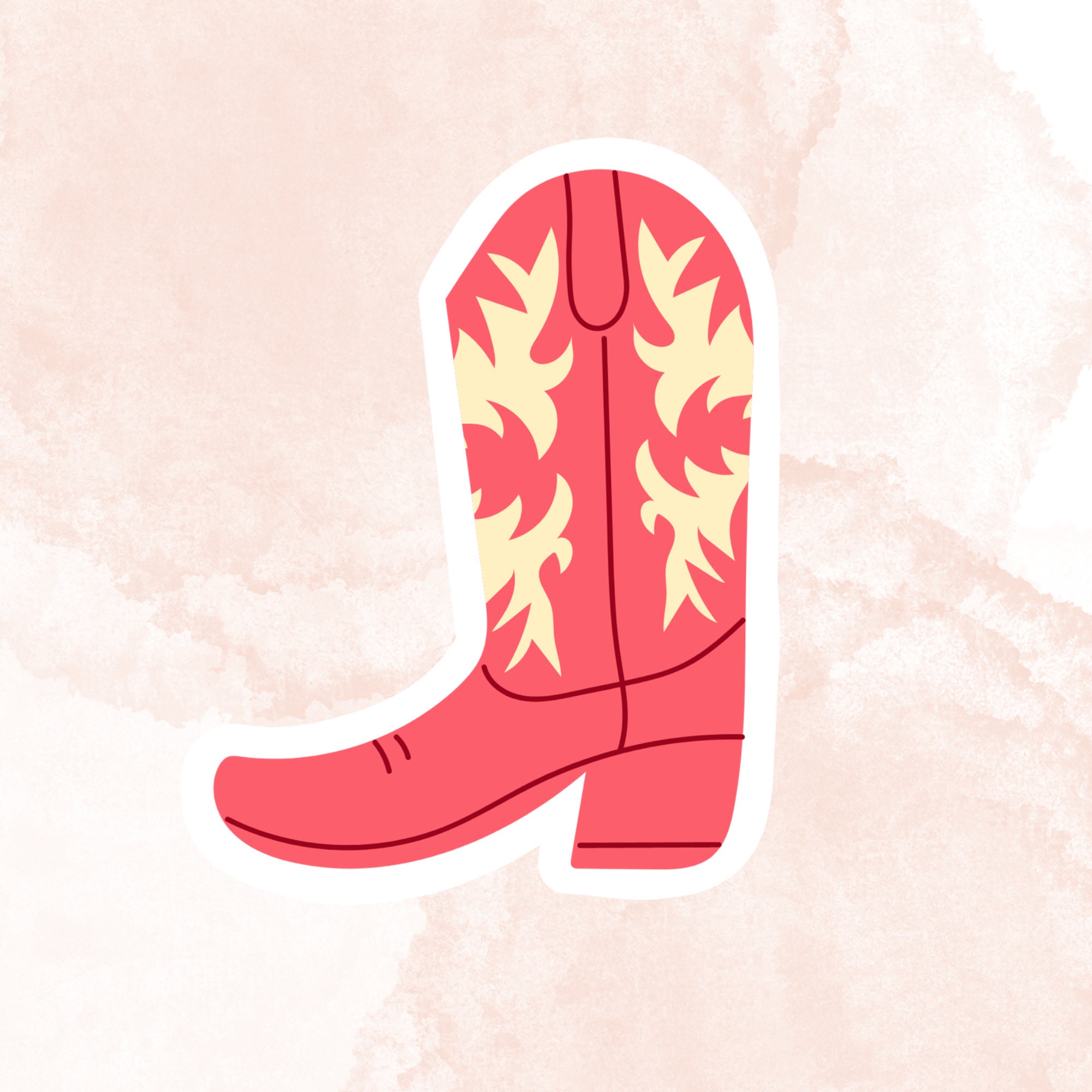 Groovy Cowgirl Boots Stickers | Vinyl Sticker | Waterproof | Groovy - Etsy