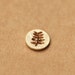 10 Pcs Leaf Pattern Small Wooden Buttons 12mmx12mm54-2 - Etsy