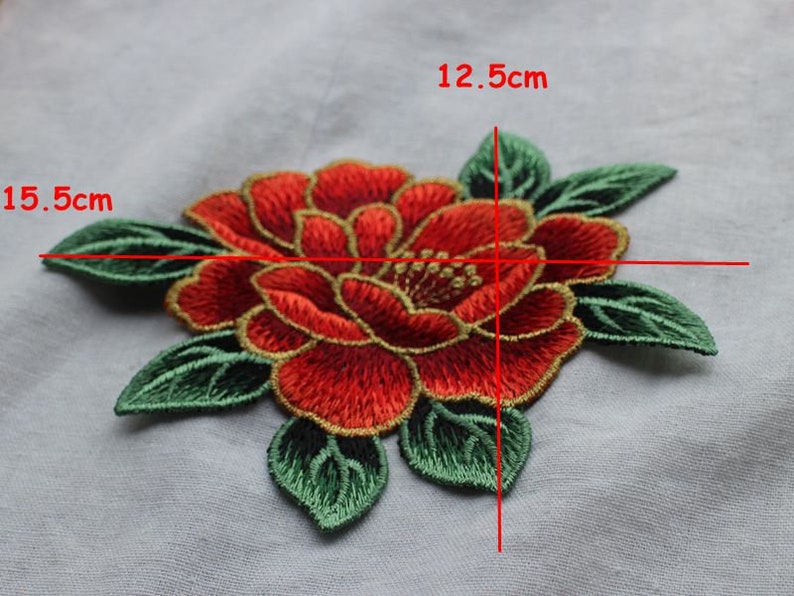 Embroidered AppliquesEmbroidered Flowers Patches For Dress | Etsy