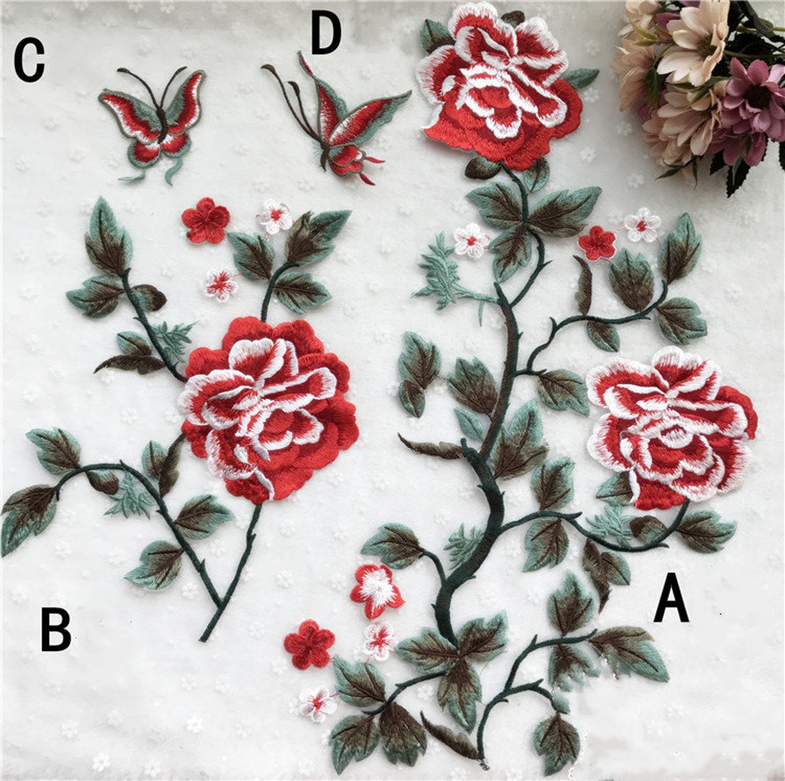 Embroidered Appliques,embroidered Patches for Dress DIY Supplies,for ...