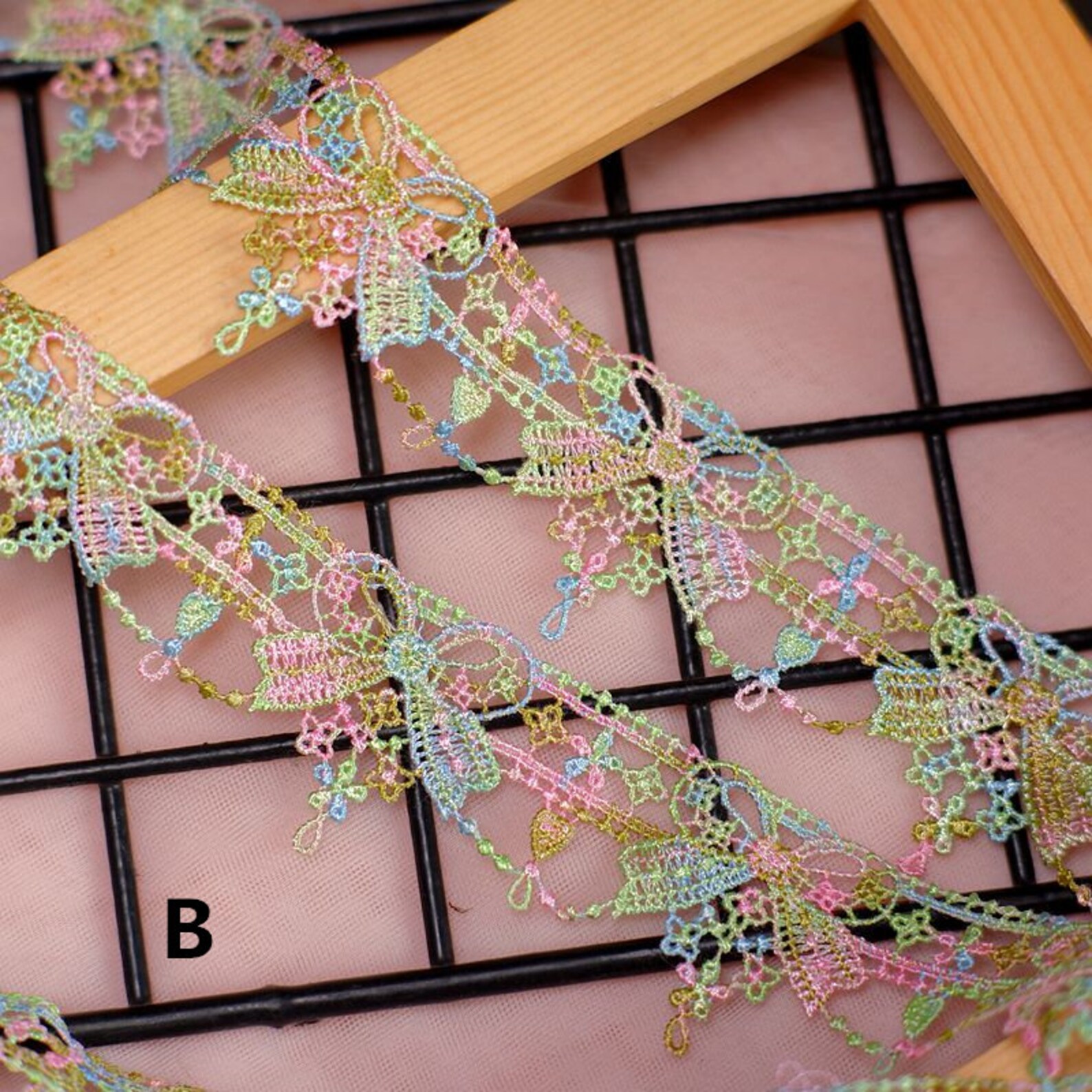 1 Meter 3.5cm Lovely Colorful Lace Trim,colorful Embroidered Lace, Lace ...