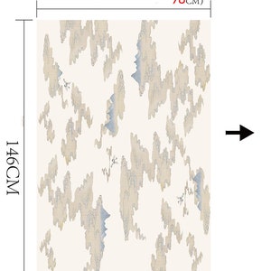 98cmx146cm Organza Fabric,flaky Clouds Pattren Organza Fabric,fabric ...