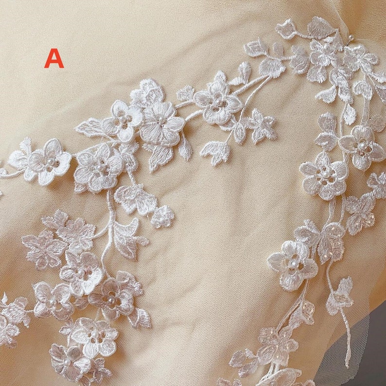 Floral Lace Appliques,4 Colors Embroidered Flowers,patches for Wedding ...