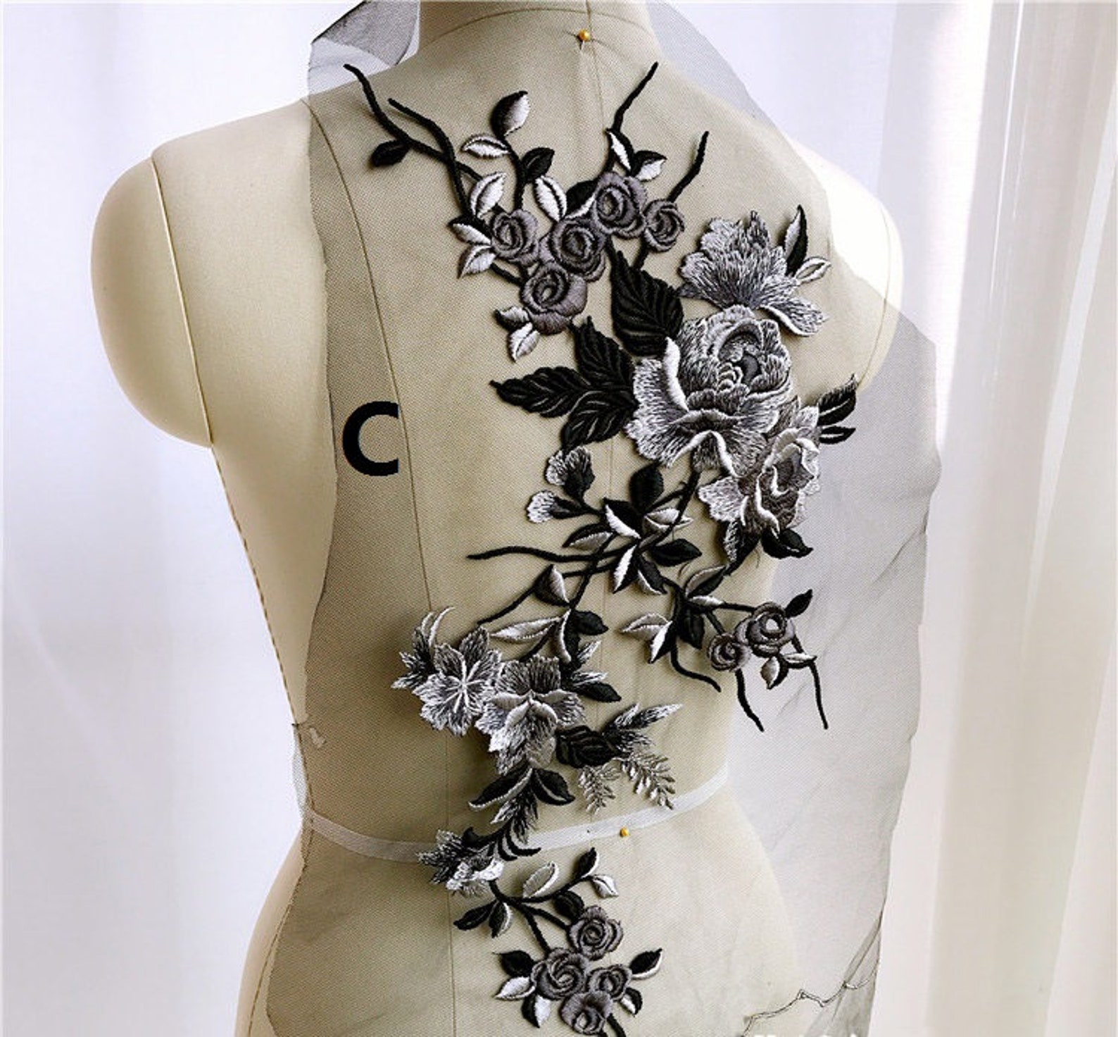 Floral Embroidered Appliques 9 Colors Embroidered - Etsy