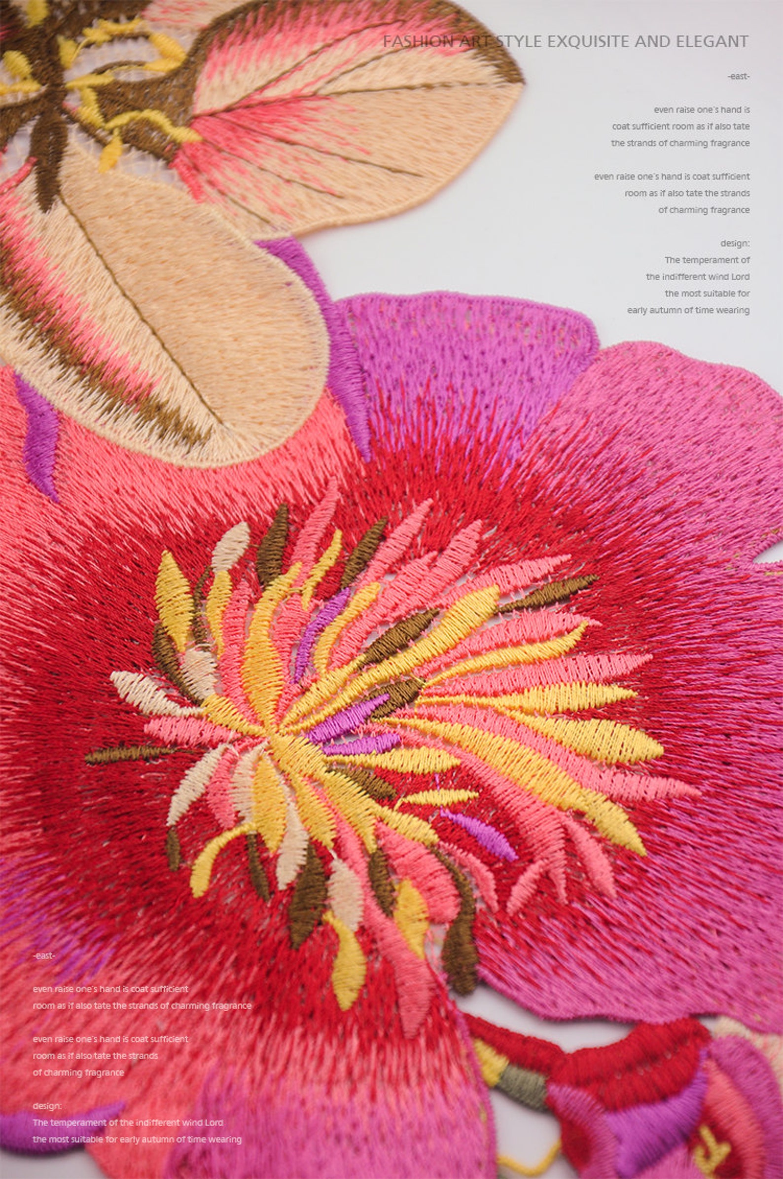 Embroidered Appliquesembroidered Flowers Patches for Dress - Etsy