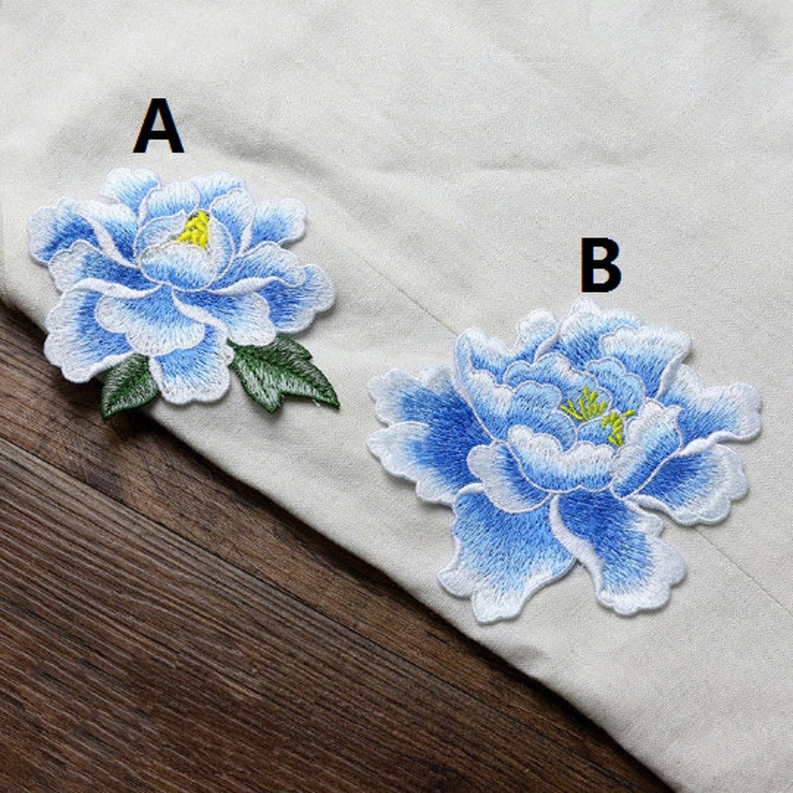 Embroidered Appliques,8 Colors Embroidered Flower,sew-on Patches for ...