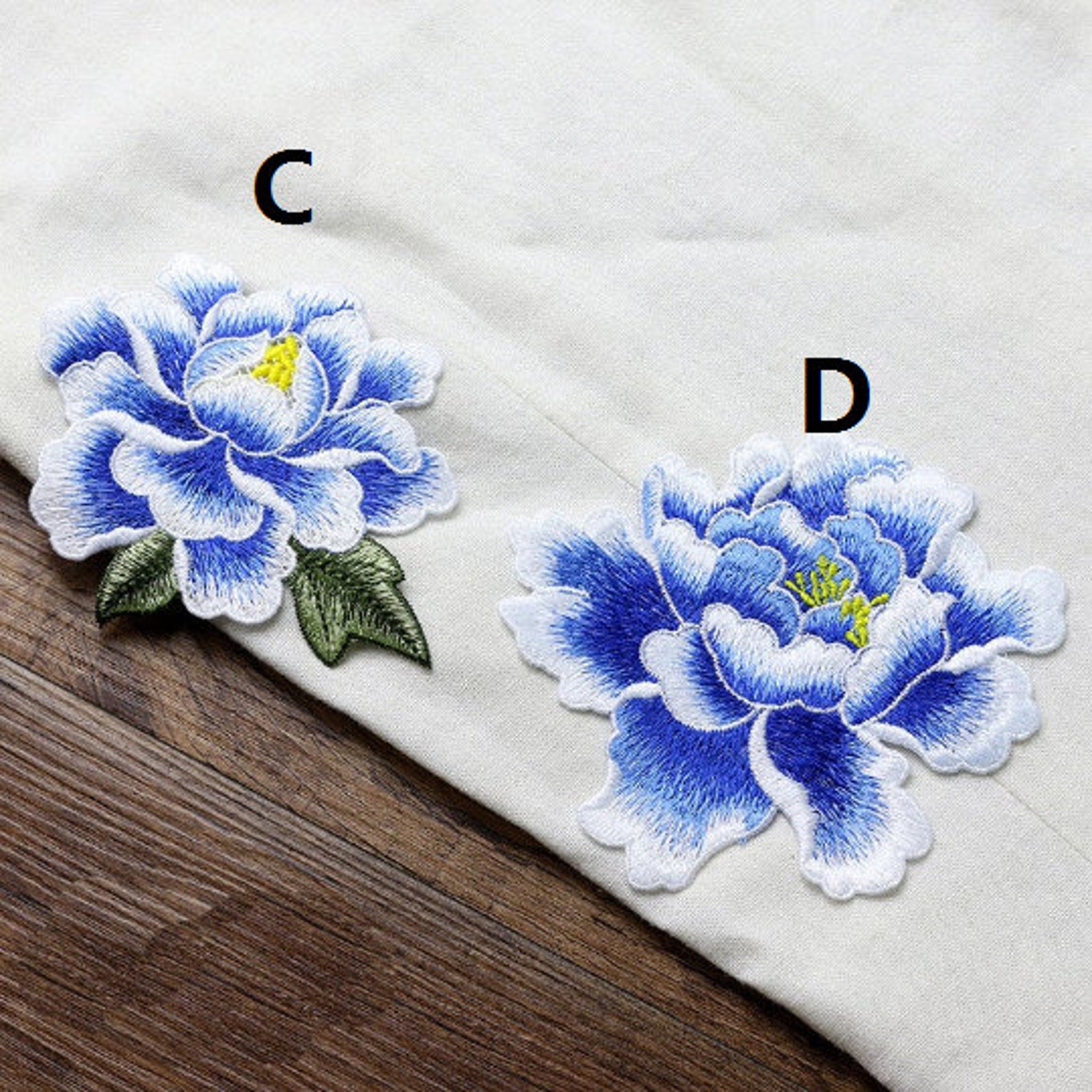 Embroidered Appliques,8 Colors Embroidered Flower,sew-on Patches for ...