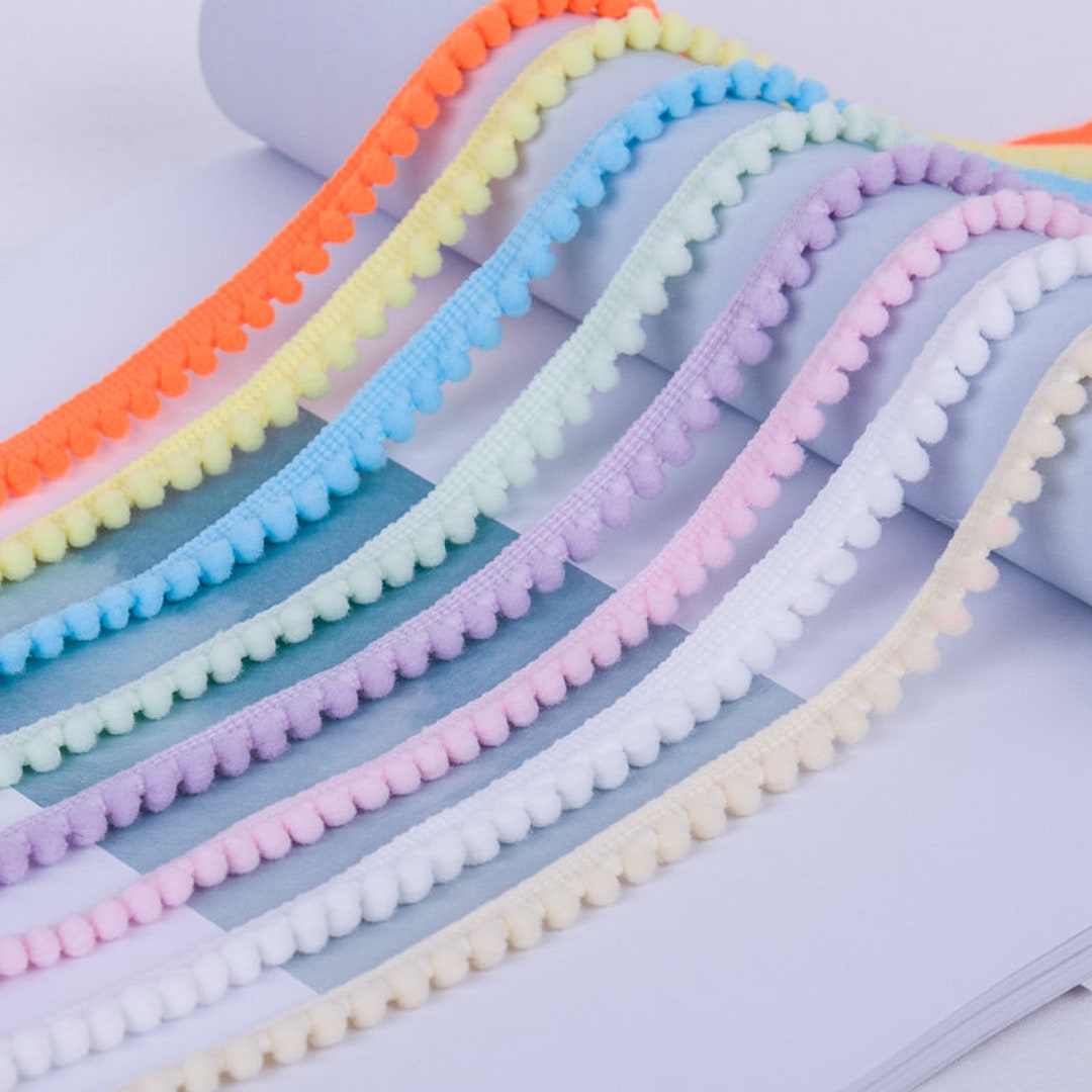 1.2cm Small Ball Lace,lace Trim Headband DIY Craft,34 Colors Lace,gift ...
