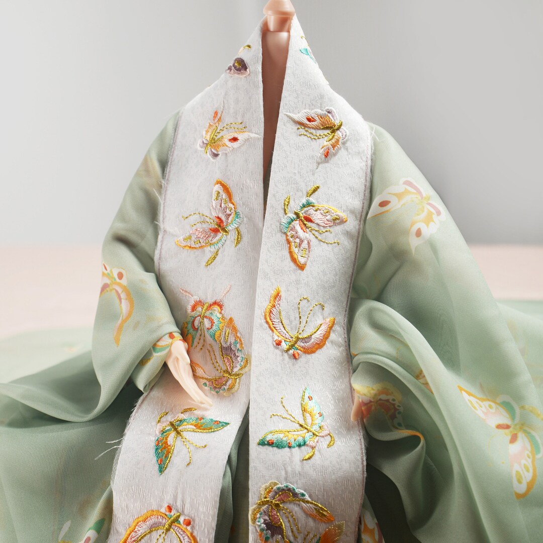 0.5 Meter Butterfly Embroidered Lace,ribbon for DIY Dress,for Chinese ...