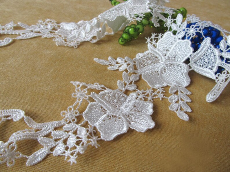 1 Pair Multi-color Alencon Lace Appliques,embroidered Flowers,patches ...
