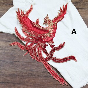 1 Pcs Phoenix Pattern Lace Appliques,embroidered Flowers,patches for ...