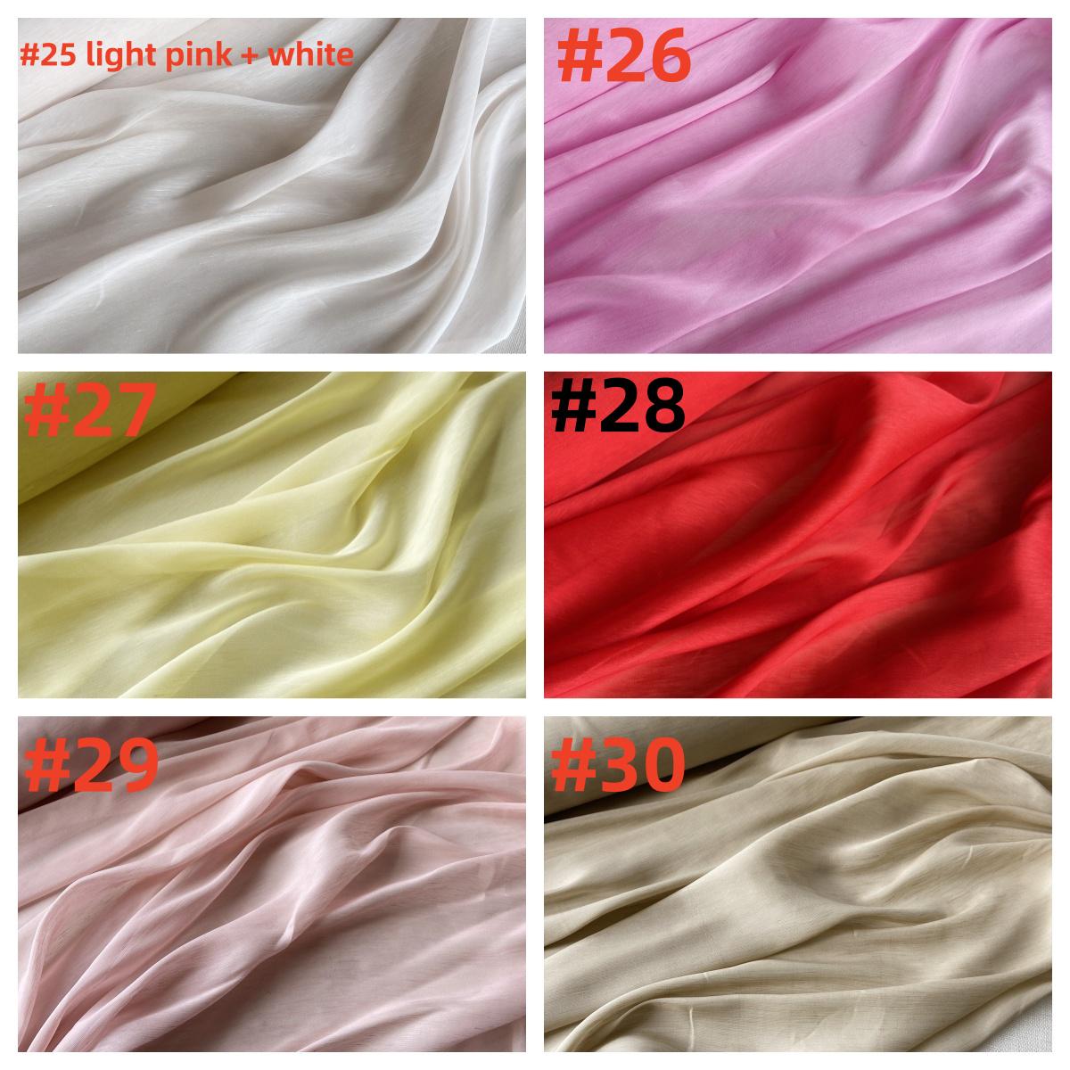 50cm X 140cm Wide Silk Linen Blend Fabric Sold by Half Meter 14 Momme ...