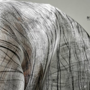 Width 57.08'' Flowing Water Skin Texture Fabric,fashion Fabric for DIY ...