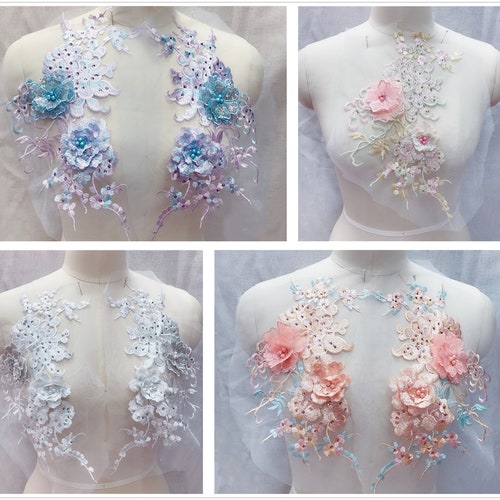 Embroidered Appliquesembroidered Flowers Patches for Dress - Etsy