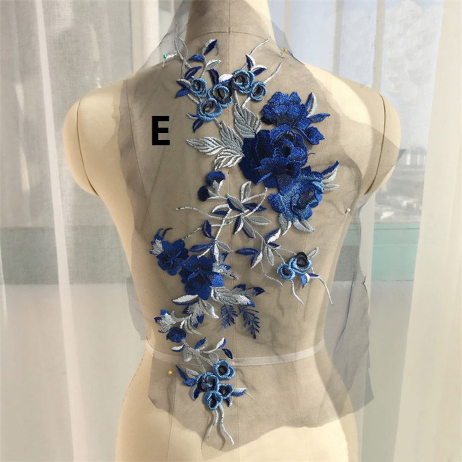 Floral Embroidered Appliques 9 Colors Embroidered - Etsy