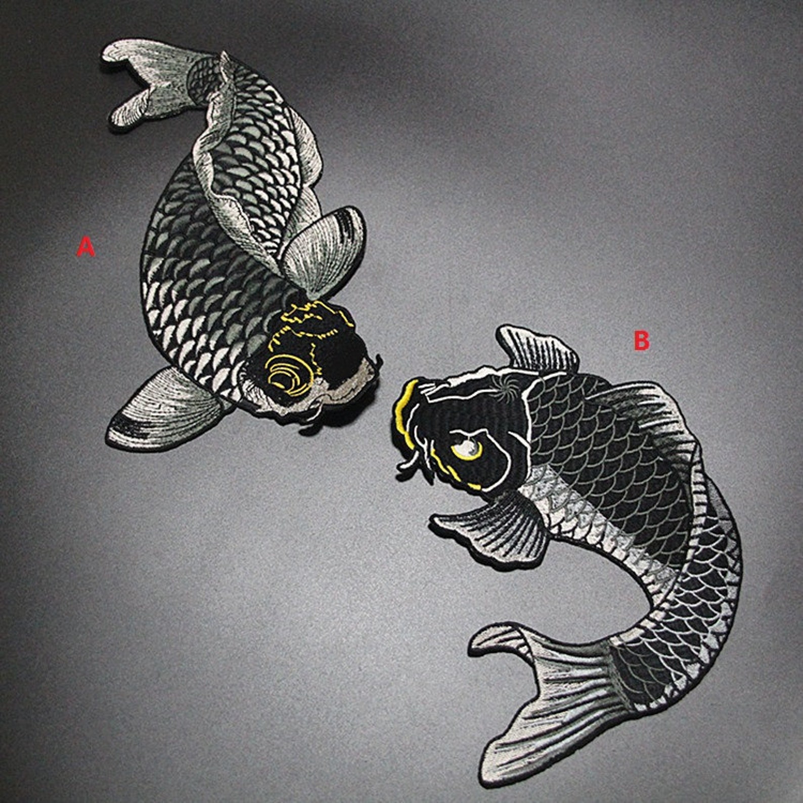 Embroidered Fish Iron-on Appliques,adhesive Embroidered Flowers,patches ...