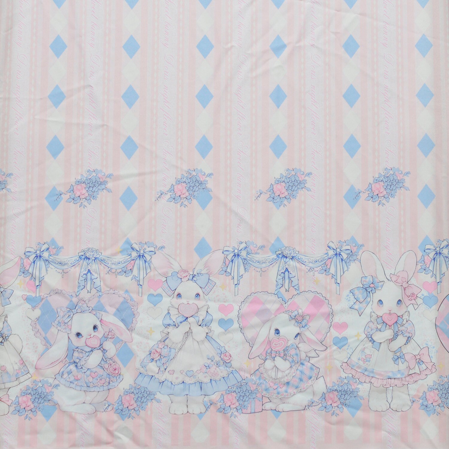 50cmx145cm Lovely Ribbit Fabric,3 Colors Double Edge Lolita Fabric,for ...