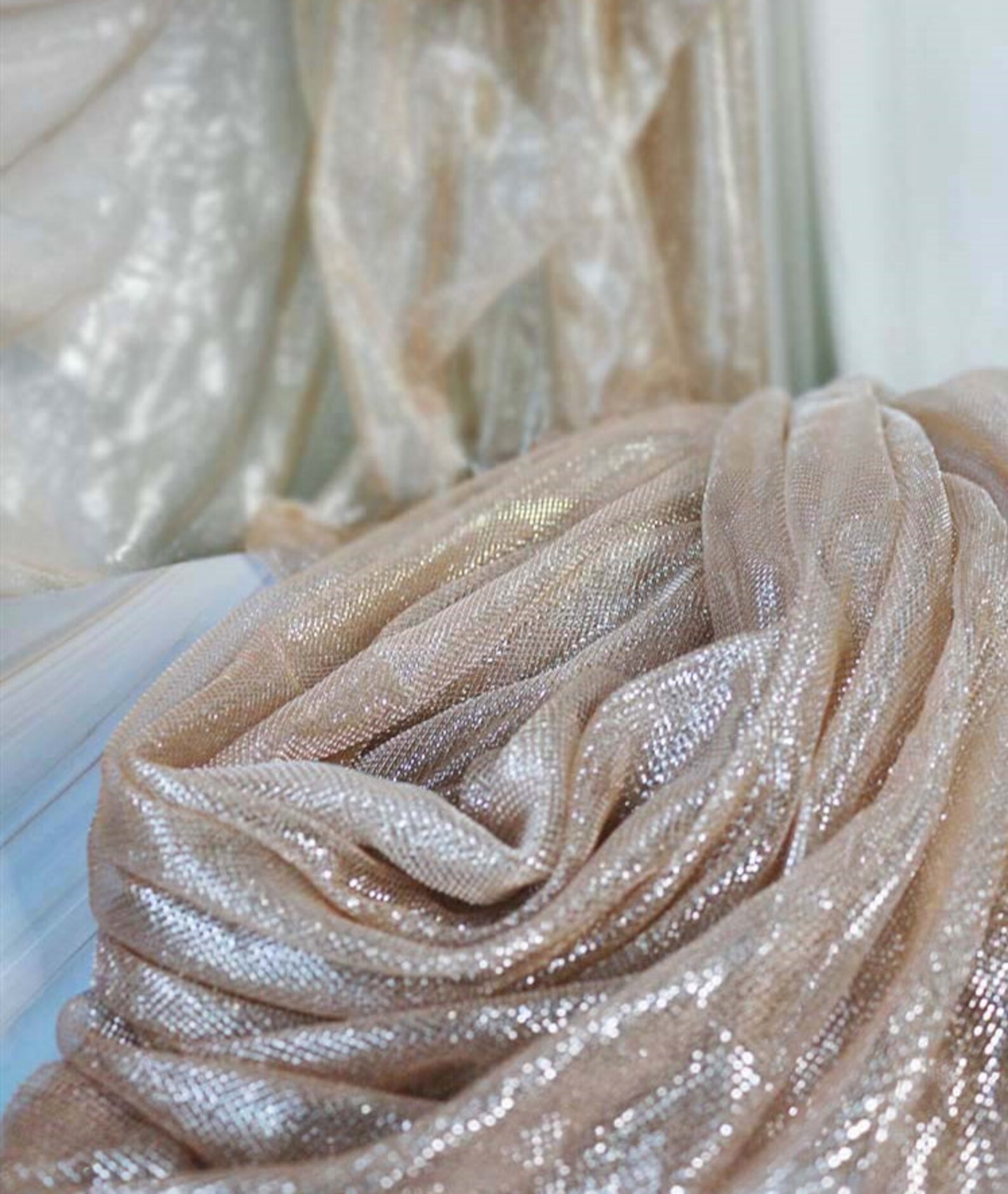 Breite 5905 Zoll Stoff Rose Gold hohle Mesh-Stoff Spitze - Etsy.de