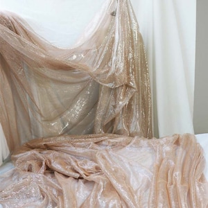 Width 59.05 Inches Fabric,rose Gold Hollow Mesh Fabric,lace Fabric,for ...