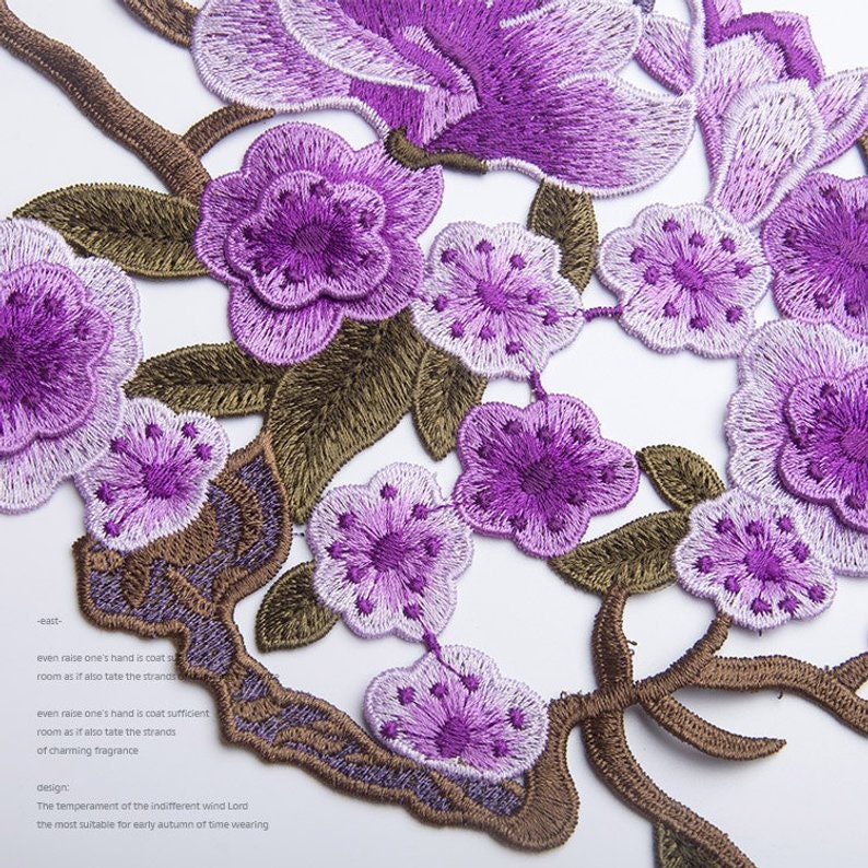 Embroidered Appliquesembroidered Flowers Patches for Dress - Etsy