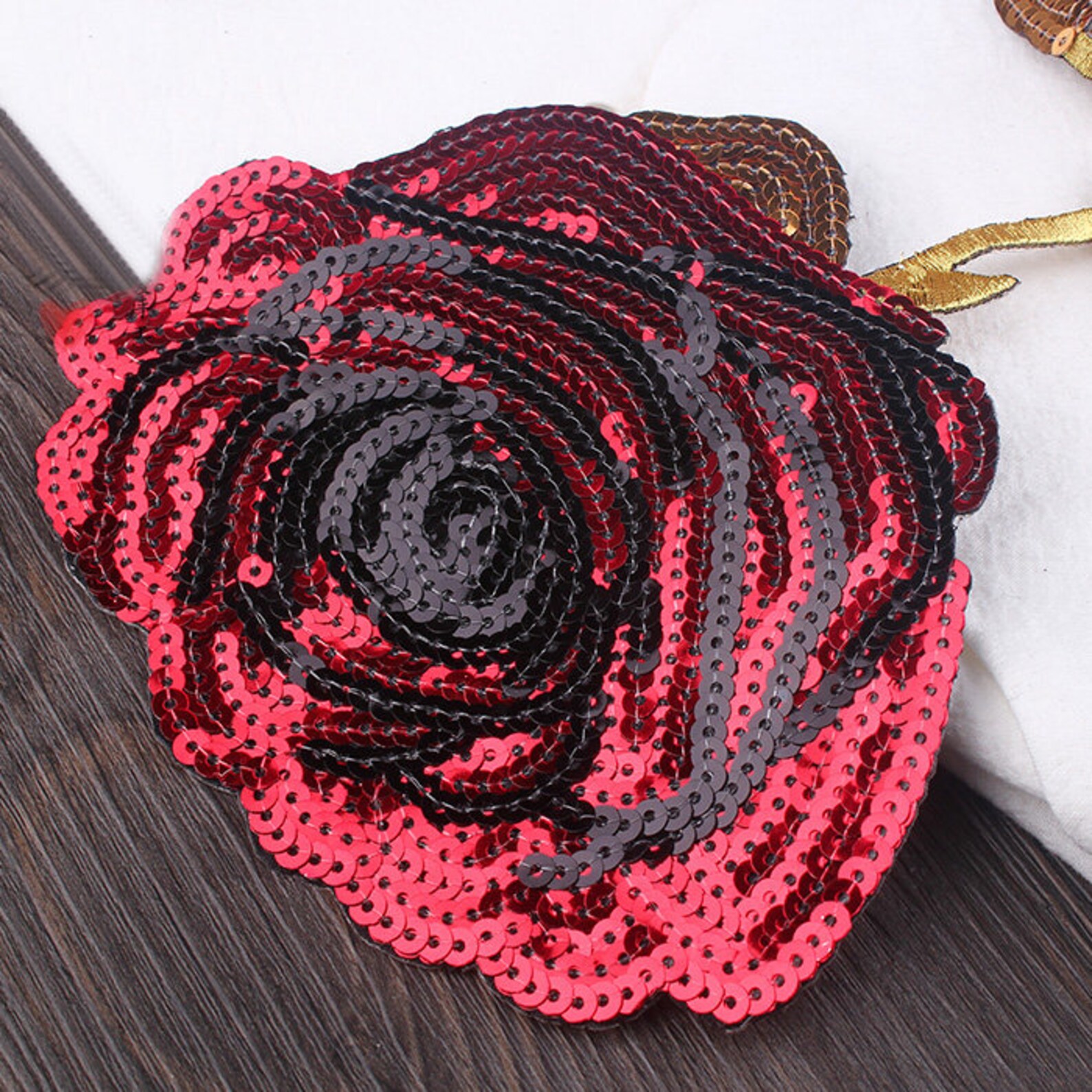 Embroidered Sequence Flower Appliquessew-on Patches for Dress - Etsy