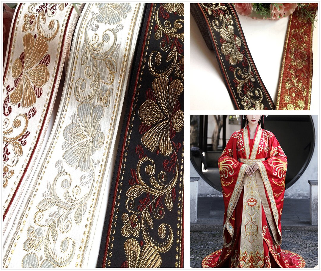 1 Meter Embroidered Lace,ribbon for DIY Dress,for Chinese Hanfu ...