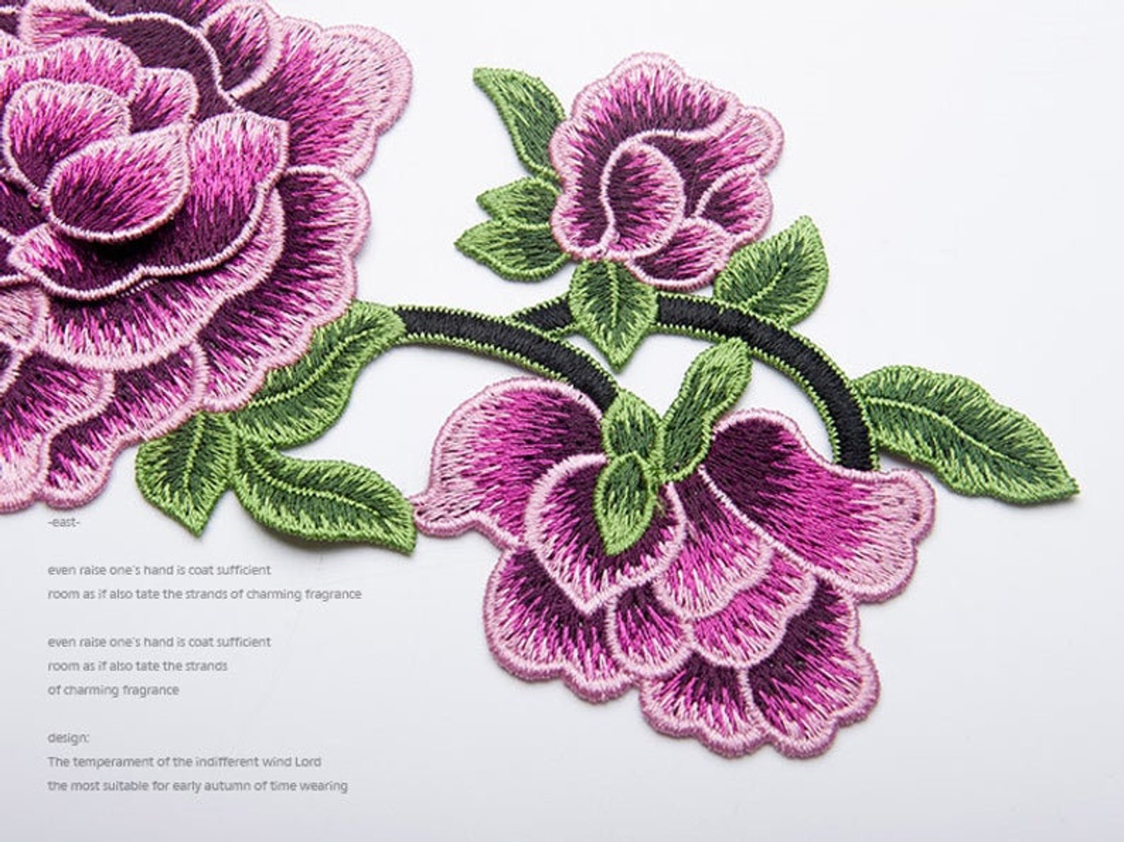 Lace Appliques,embroidered Lotus Flower,4 Colors Patches for Wedding ...