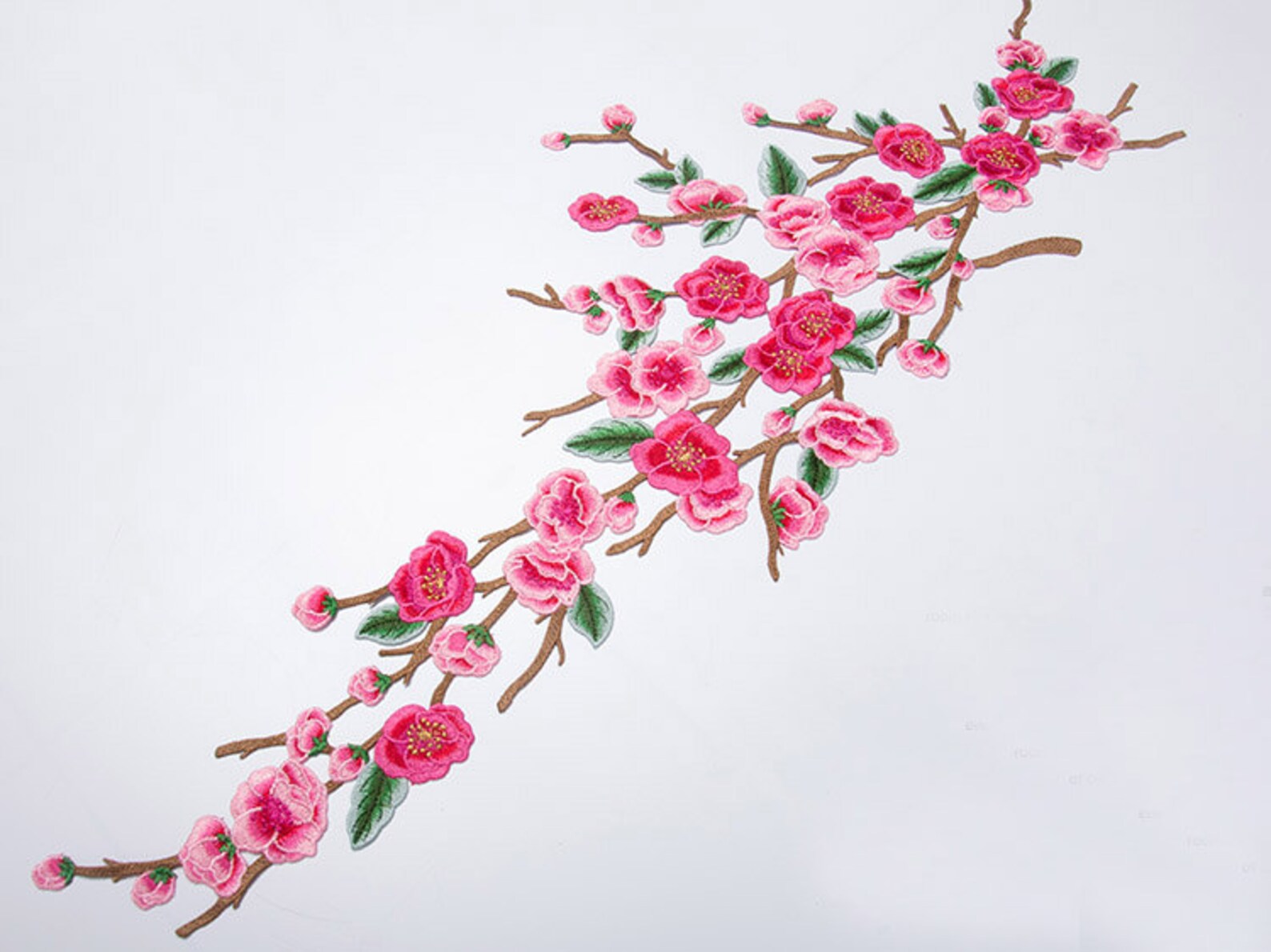 Embroidered Appliquesembroidered Plum Blossoms Flowerssew-on - Etsy