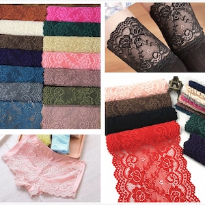 5 -20 Yards Elastic Lace 5.9" Stretch Lace,elastic Lace Trim Elastic ...