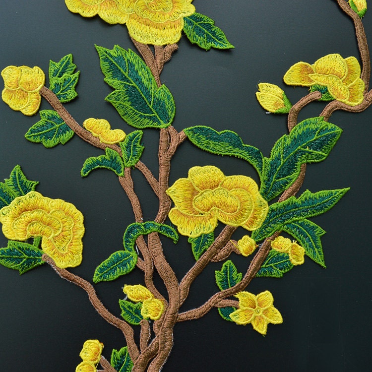 Embroidered Appliquesembroidered Flower Patches for Dress DIY | Etsy