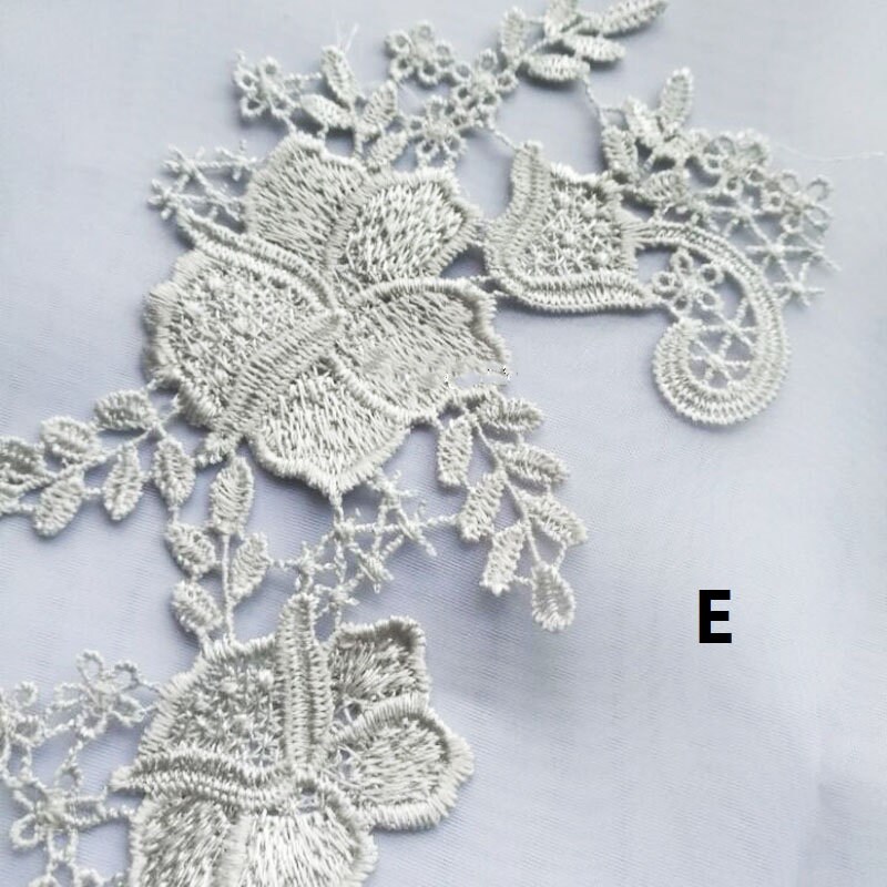 1 Pair Multi-color Alencon Lace Appliques,embroidered Flowers,patches ...