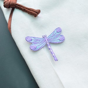 4 Piece Embroidered Appliques,embroidered Dragonfly Patches for Dress DIY Supplies,for Hair ...