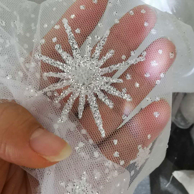 Width 59.05'' Ivory Lace Fabricstar and Moon Lace - Etsy