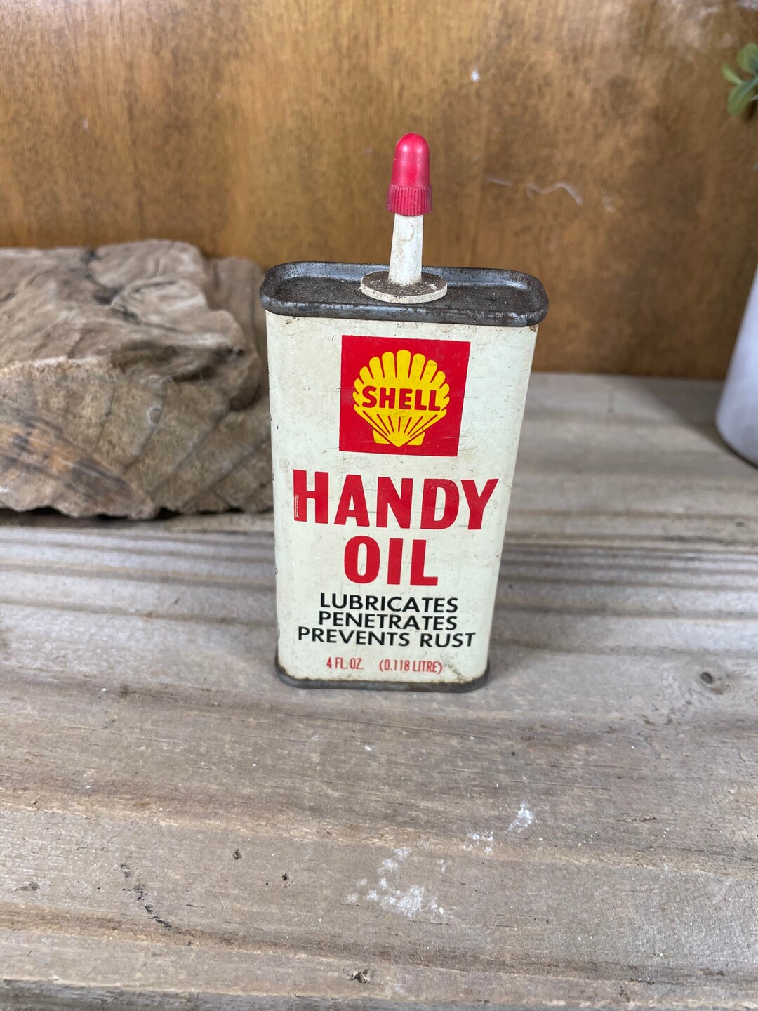 Vintage Shell Oil Can, Handy Oil Man Cave Decor - Etsy
