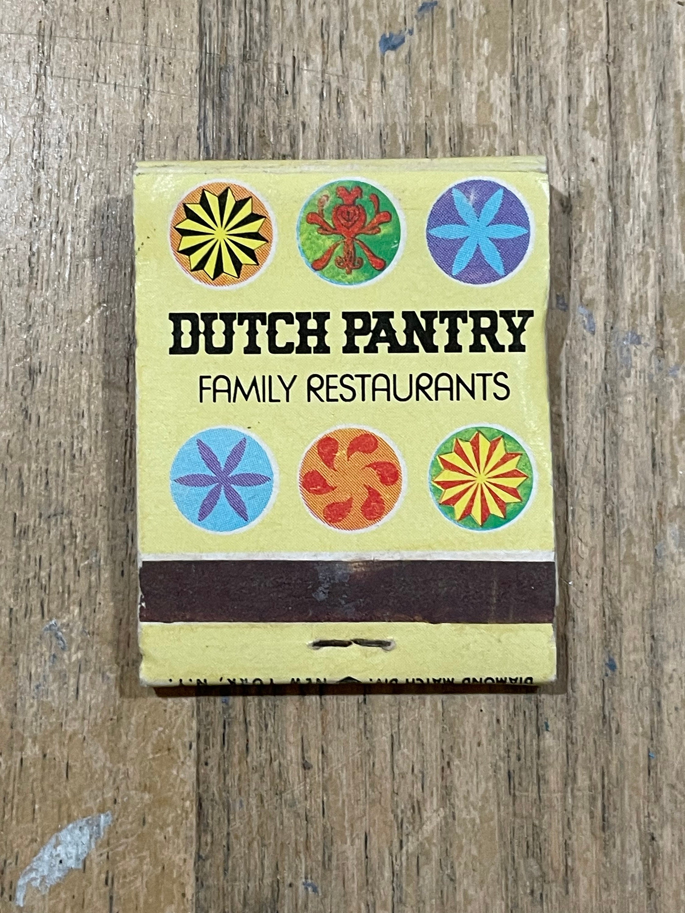 Vintage Dutch Pantry Family Restaurant Matchbook Collectible - Etsy