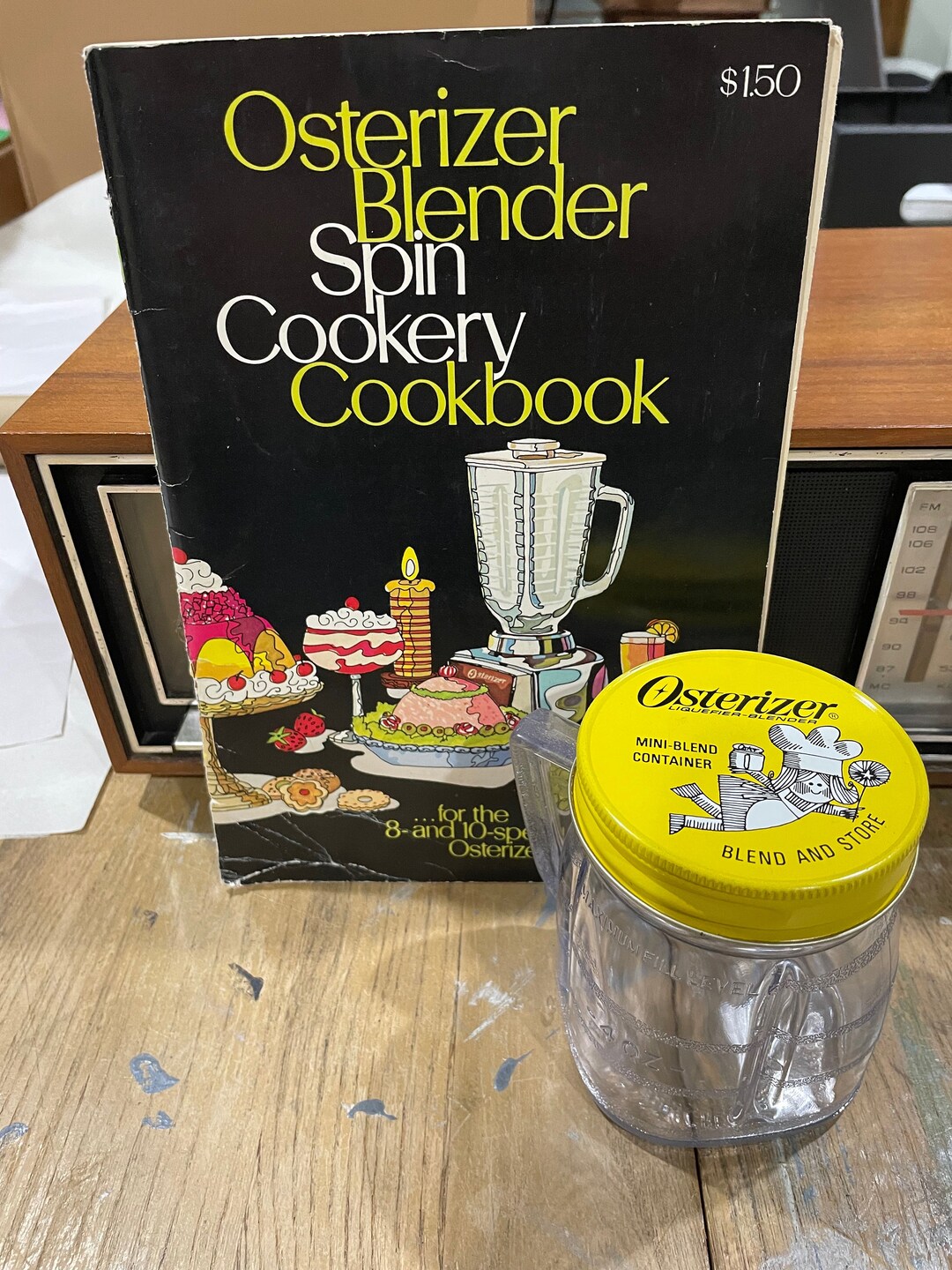 Vintage Osterizer Mini Blend Containers 4 and Cookbook/owner's Manual ...