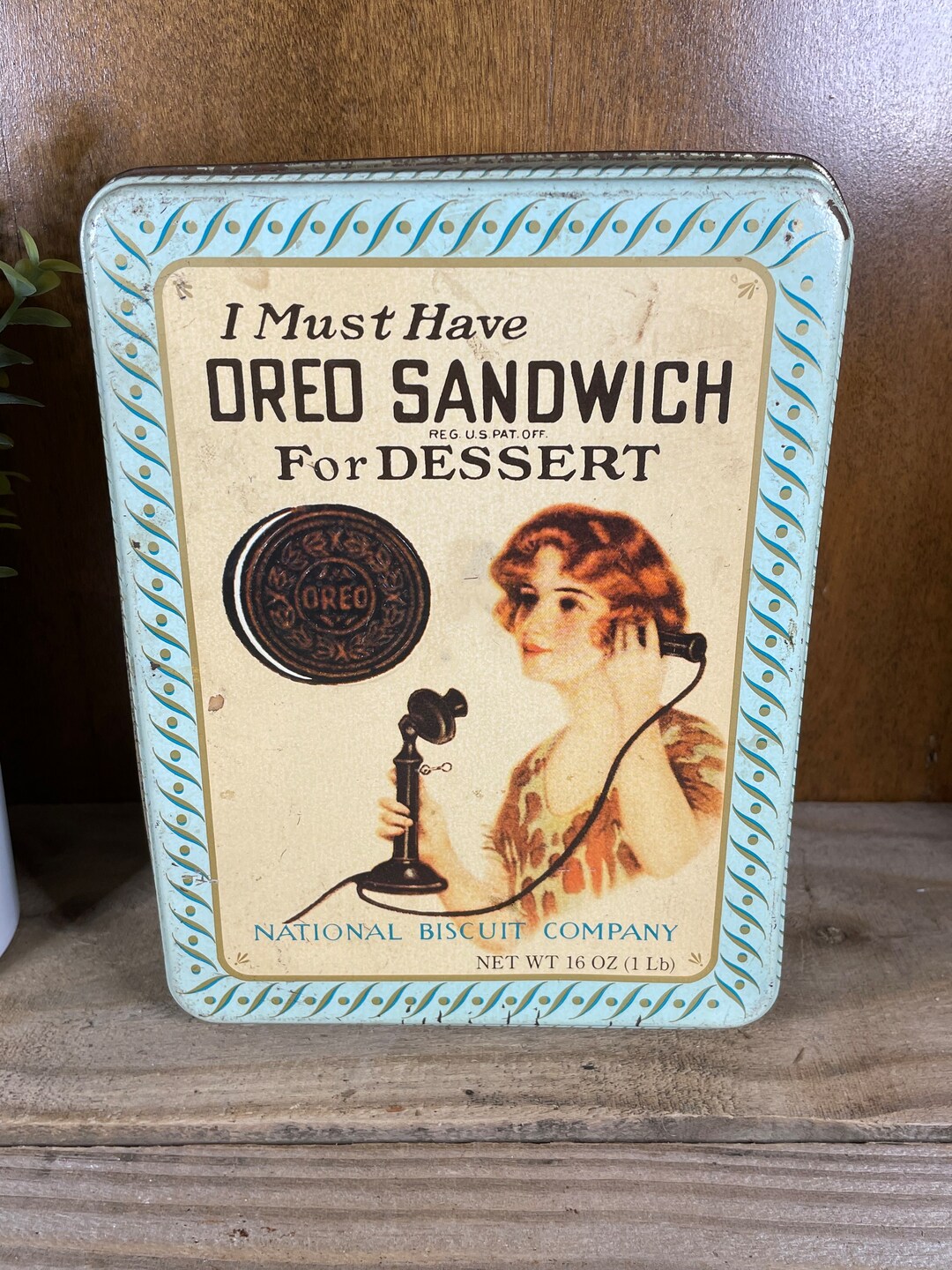 Vintage Oreo Sandwich Cookie, National Biscuit Company Metal Collector ...