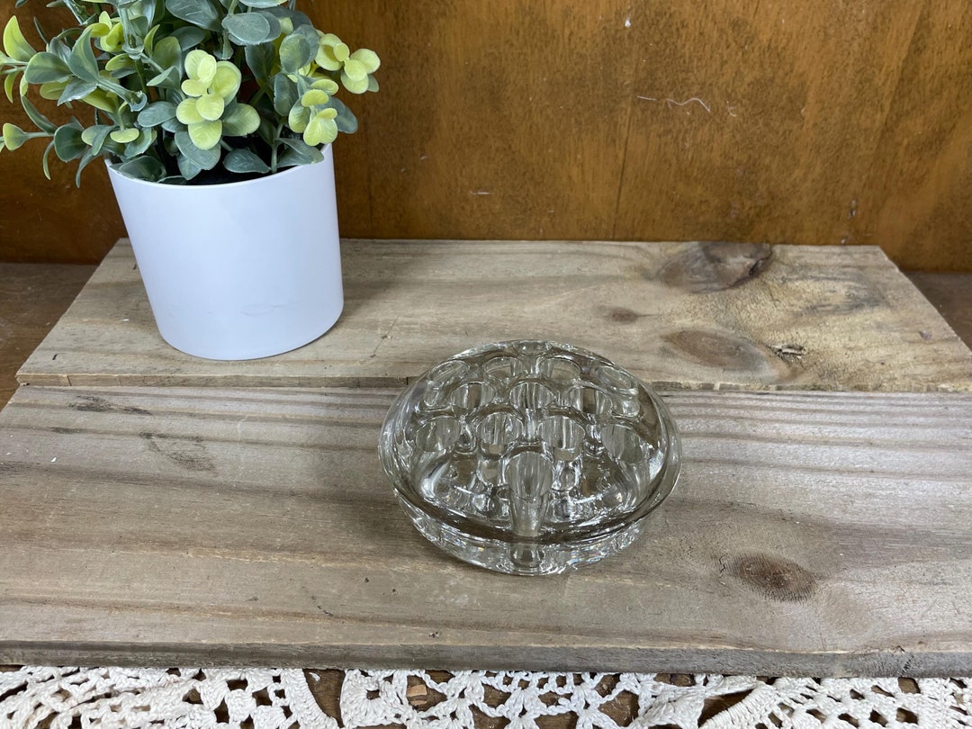 Vintage Large Glass Flower Frog, Floral Arranging Tool for Vase/planter Small Approx 4 1/2” - Etsy