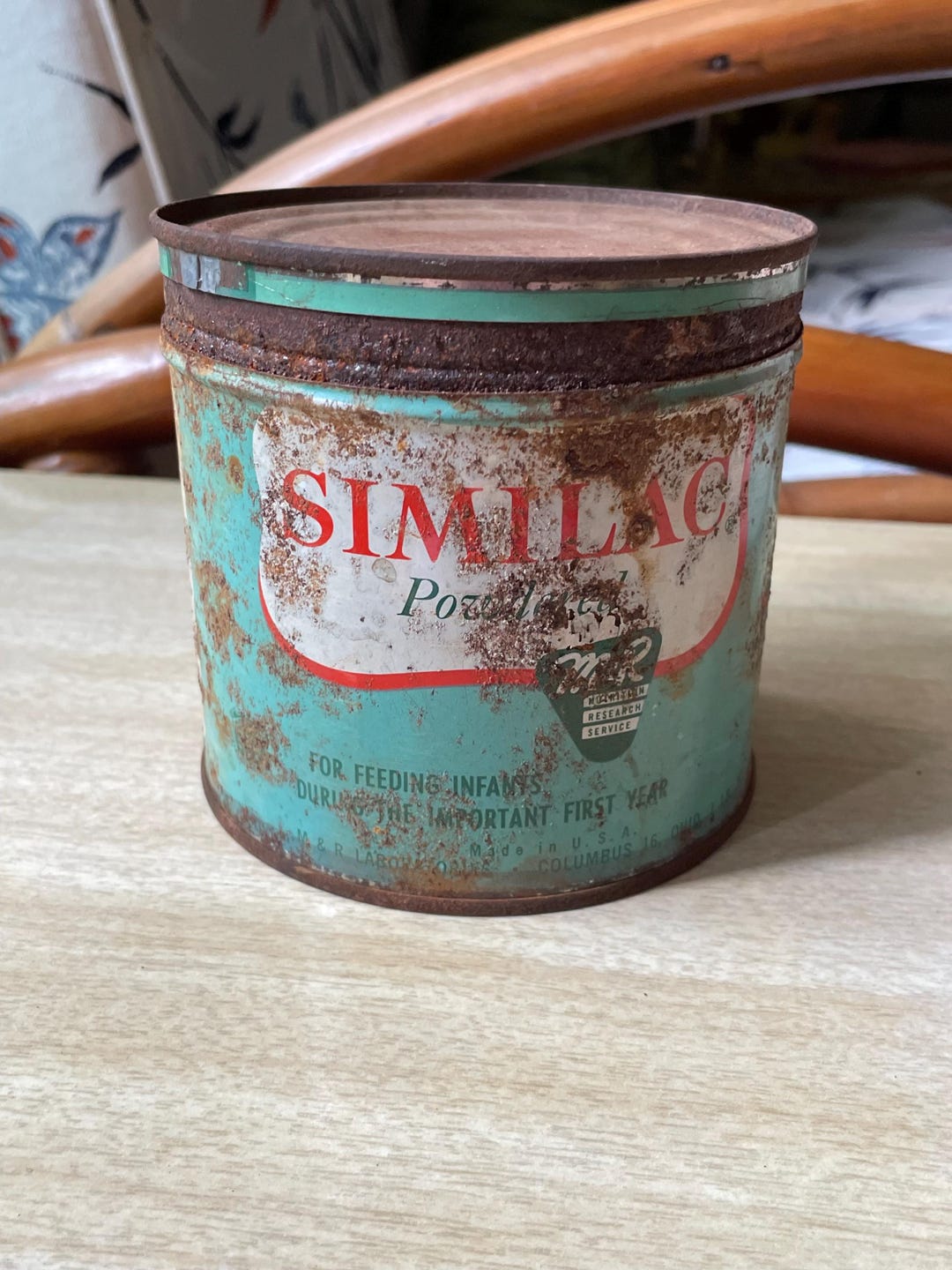 Vintage Similac Baby Formula Can Tin Collectible Rusty Decor -- RARE - Etsy
